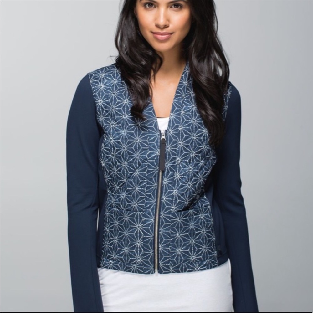 Lululemon Navy Blue Sashiko Jacket - Gem